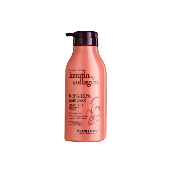 Luxliss Keratin Collagen Repairin Hair Care Shampoo 500 ml Dermoshops Global Cilt Bak m Serkan ahin Ki isel Bak m Online Sat Reyonlar 5327378637